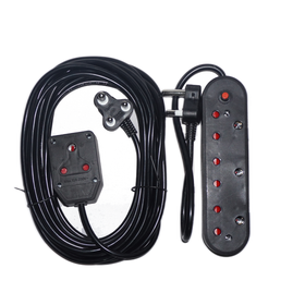Value Tree Black Extension Cord + 3 Way Multiplug | Shop Today. Get it ...