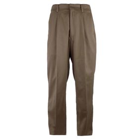 Brentwood 100% Wool - One pleated - Open hem Trousers - Brown | Shop ...
