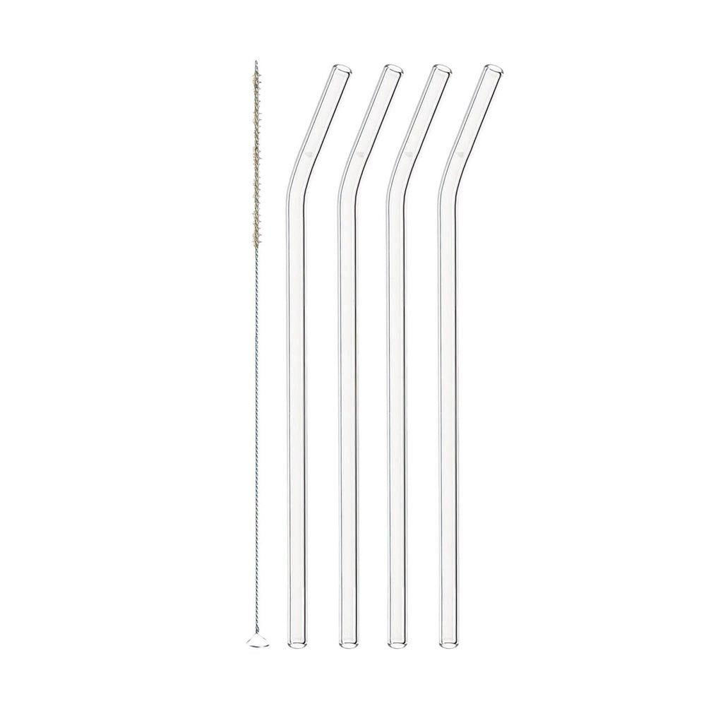 Clear Reusable Glass Straw With Cleaning Brush-4 Pack | Shop Today. Get ...
