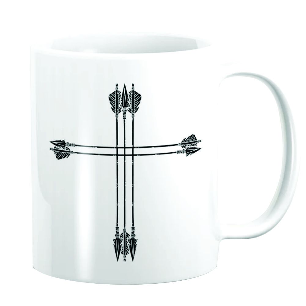 PepperSt Mug - Archery Arrow Cross Faith Jesus Christian Cross Arrow ...