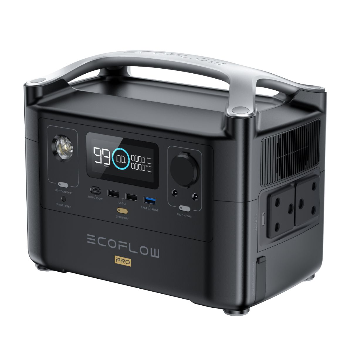 EcoFlow RIVER Pro 600W, 720Wh Portable Power Station- SA Plug Points ...