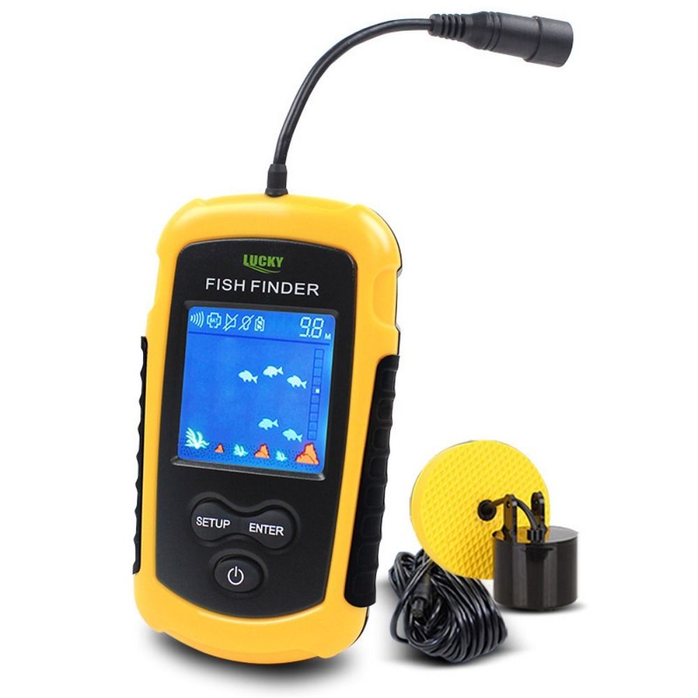 Sonar Fish Finder - HD Visual Fish School Detector, 0.7-100m Depth ...