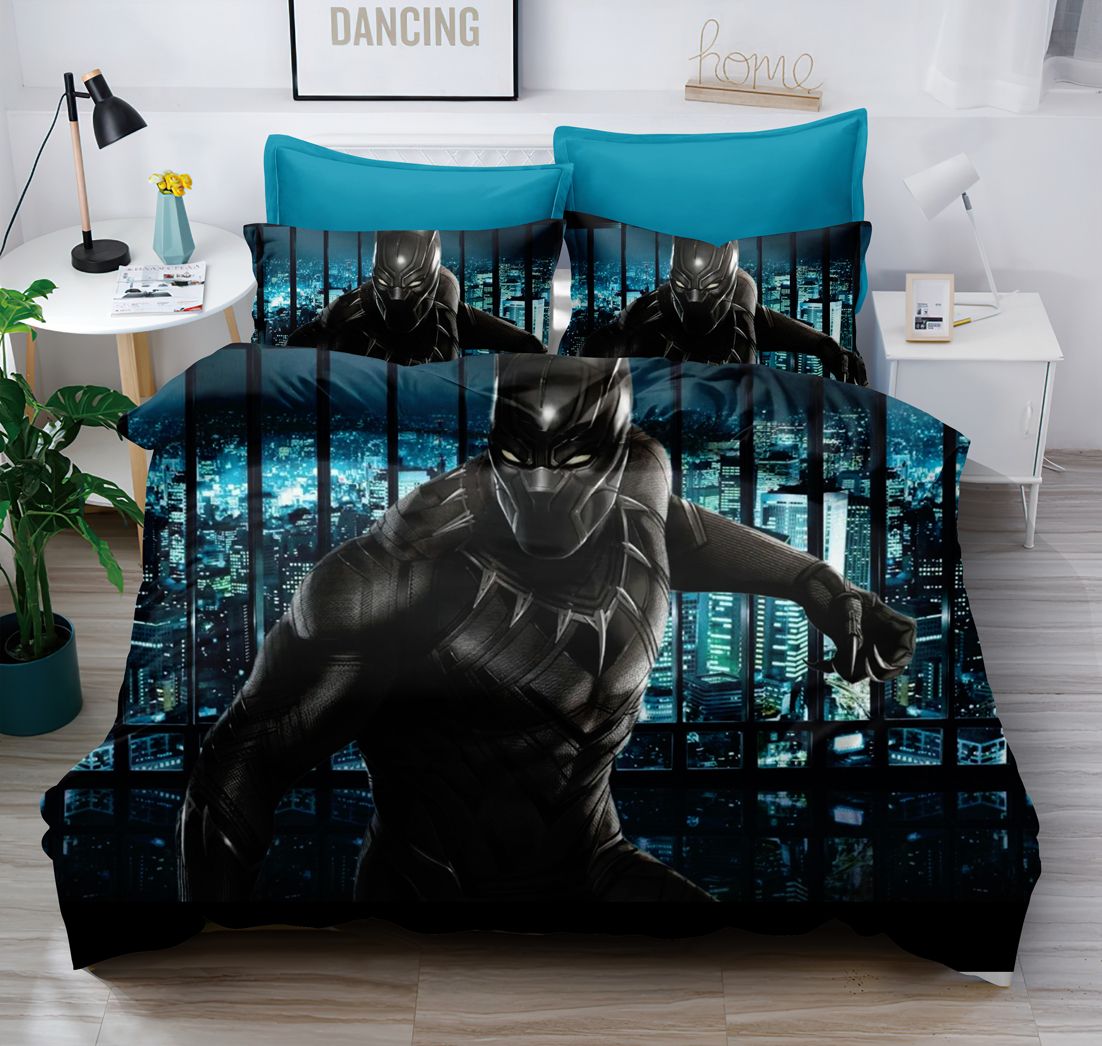 Linen Boutique - Kids Duvet Cover Set-BlackPanther-Dark Night | Shop ...