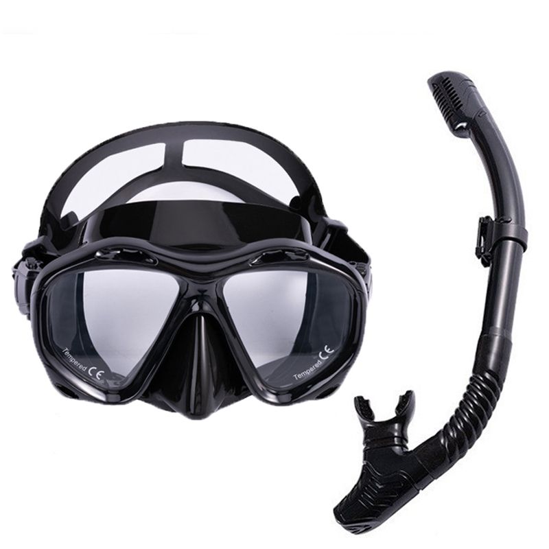 Anti Fog HD Visual Diving Mask Set With Dry Snorkel For Swim Sport ...