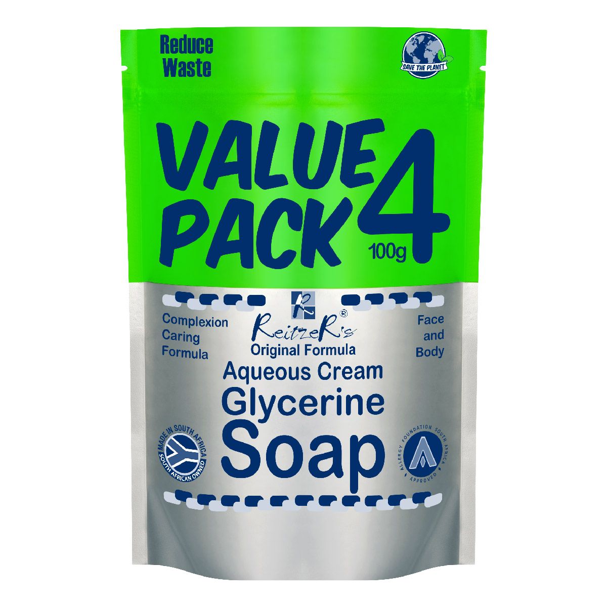 Reitzer's Aqueous & Glycerine Soap 100g x 4 Value Pack | Shop Today ...