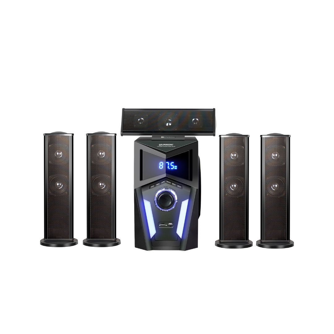Supersonic 5.1 Home Theatre Speaker System 360-Degree Surround Sound ...