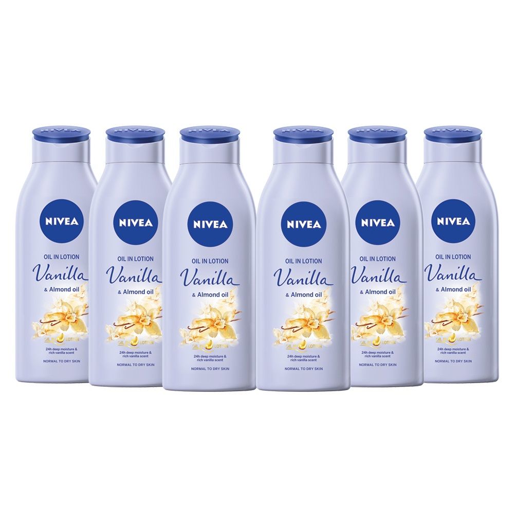 NIVEA Vanilla & Almond Oil in Body Lotion, 6x400ml | Shop Today. Get it ...