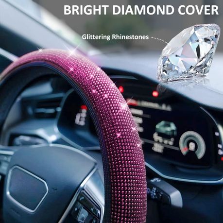 Blue diamond steering wheel cover store