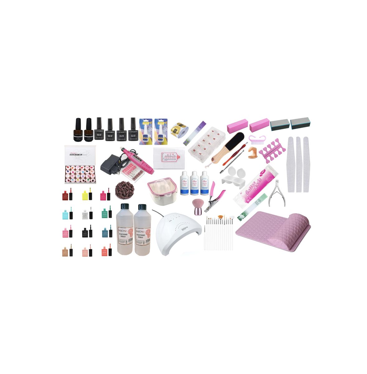 Fully Comprehensive Professional Uv Gel Salon Kit - 79 Pieces | Shop ...