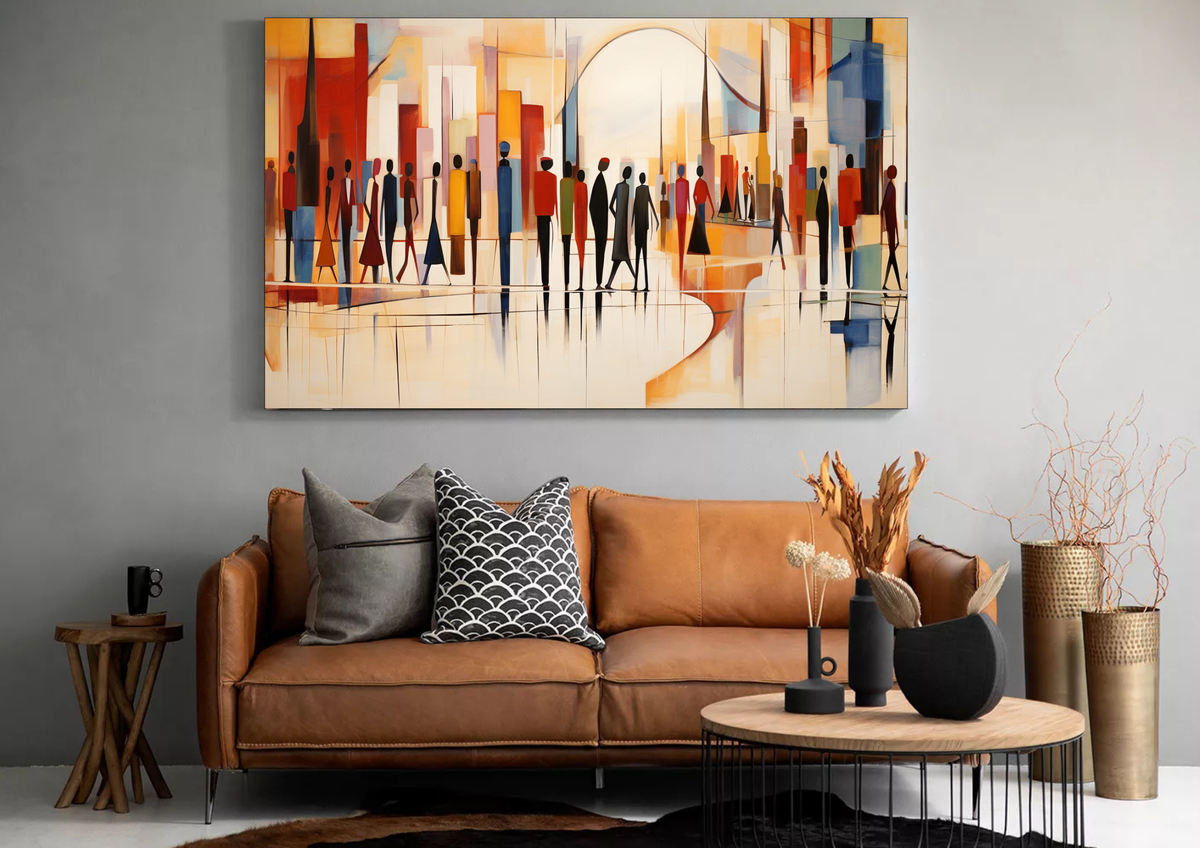 Canvas Wall Art - Pedestrian Parade Abstract - MT0500 | Shop Today. Get ...