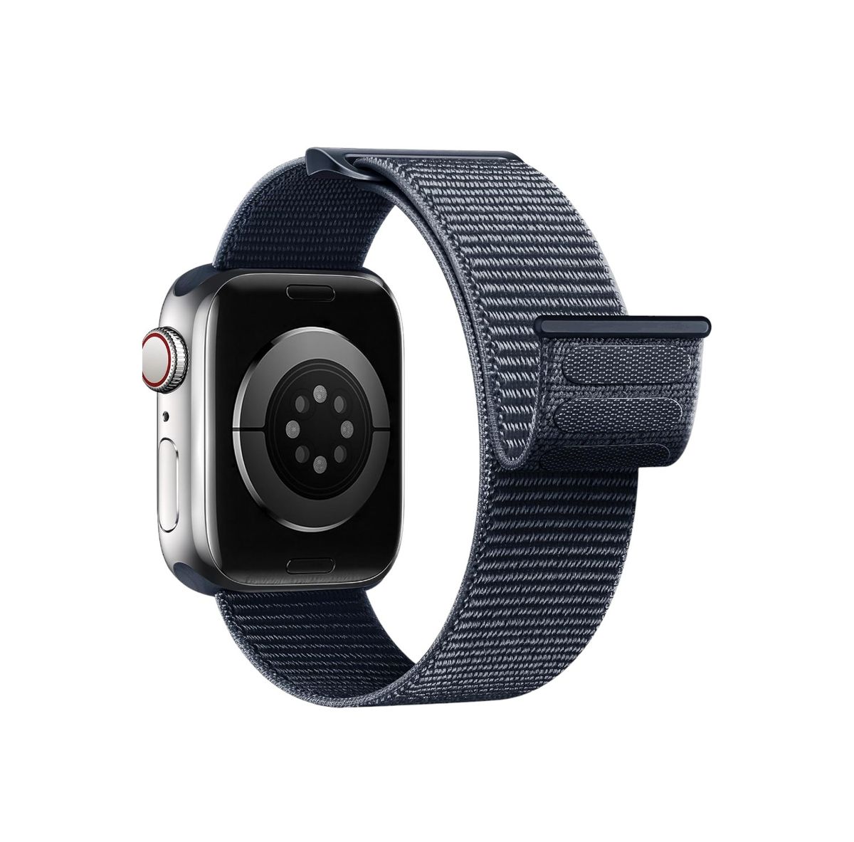Stretchy Nylon Watch Strap With Velcro Clasp For Apple - Blue | Shop ...