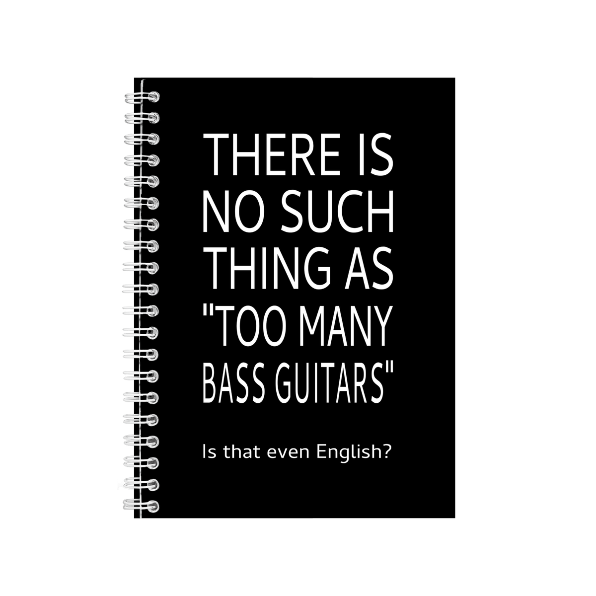Bass Guitar Notebook - Musician Gift Idea - Writing Books Notepad Pad ...