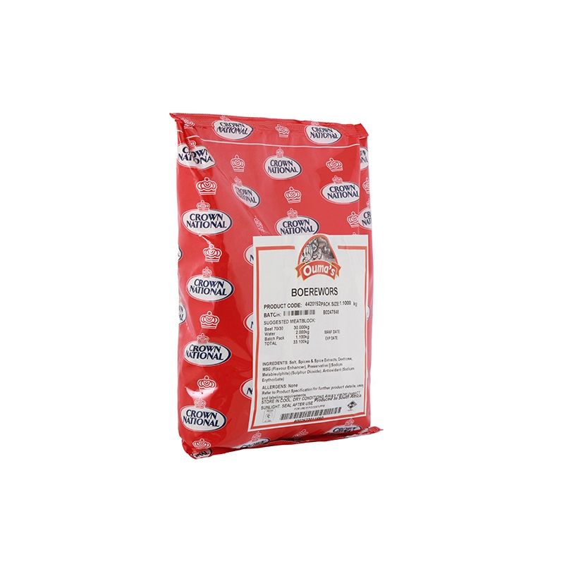 1 x Ouma's Boerewors 1.1kg- Additives & Spices | Shop Today. Get it ...