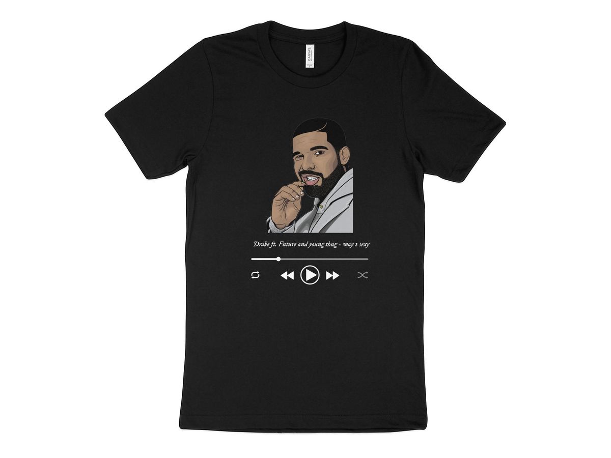 Now Playing Drake Too Sexy Graphic T-shirt - SmartStreets Graphic Tees | Shop Today. Get it ...