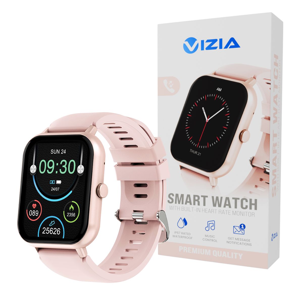 Vizia Nexa Series Smartwatch with Fitness Tracking and Bluetooth ...