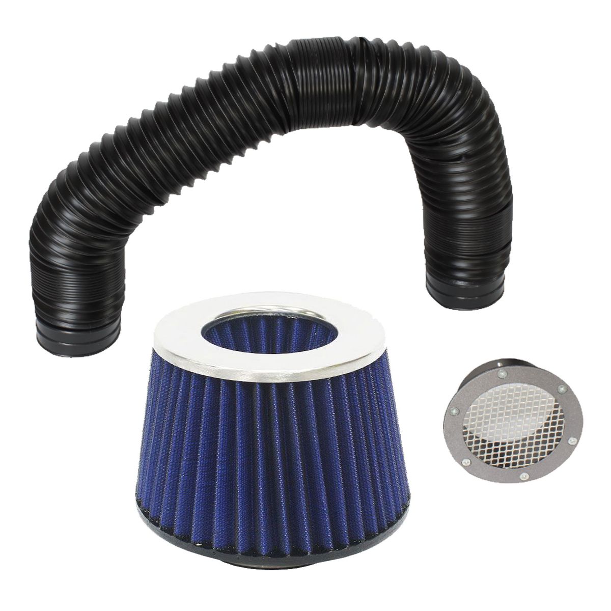 Dual Cone Performance Air Filter with Flexible Ducting & Bumper Vent ...