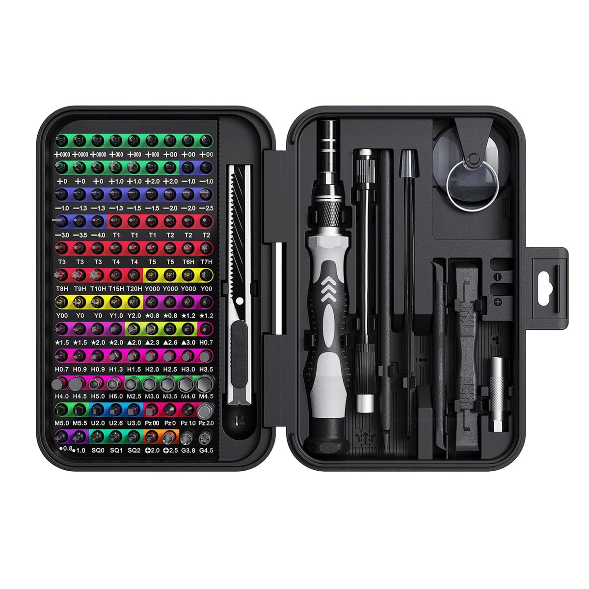 132 Piece Magnetic Bits Screw Kit, Precision Screwdriver Set, Repair ...