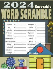 2024 Enjoyable Word Scramble Puzzles: Large Print Easy and Hard Word ...