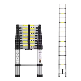 Telescopic Straight Ladder - 14 Steps, Compact & Portable | Shop Today ...
