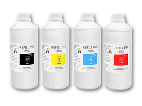 Refill Ink Dye Ink (BK/C/Y/M) Any Epson Printers 1L x 4 | Shop Today ...