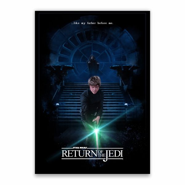 Emperor Palpatine And Luke Skywalker Poster A1 Shop Today Get It