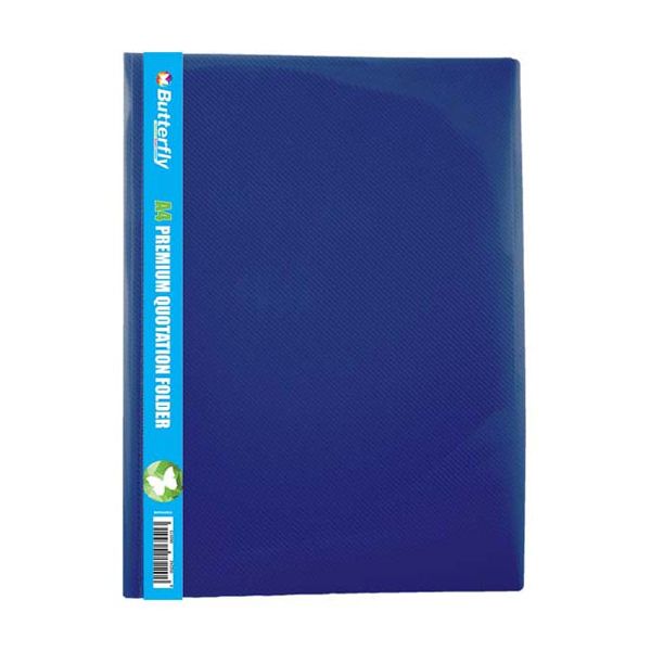 Butterfly Premium Quotation Folders - A4 400 m (Blue) x 5 | Shop Today ...