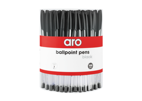 ARO Stick Ballpoint Pen Black 100's | Shop Today. Get it Tomorrow ...