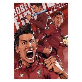 Cartoon Roberto Firmino Abstract - A1 poster | Shop Today. Get it ...