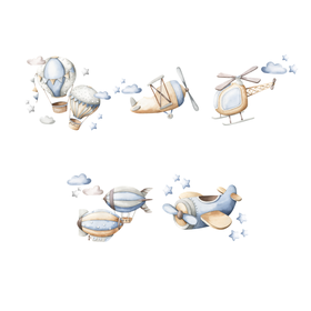 Nursery Wall Art - Vinyl Decals - Dreams Take Flight Theme | Shop Today ...