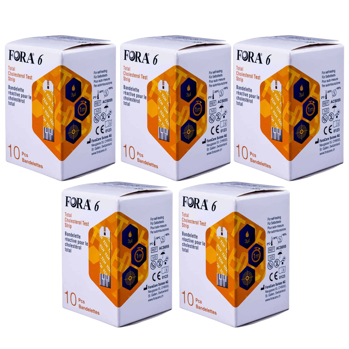 FORA 6 Cholesterol Strips, Kit of 50pcs | Shop Today. Get it Tomorrow ...