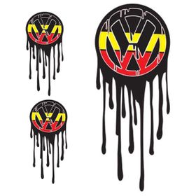 Drip Design Vinyl Decal Car Sticker for VW - Set of 3 | Shop Today. Get ...