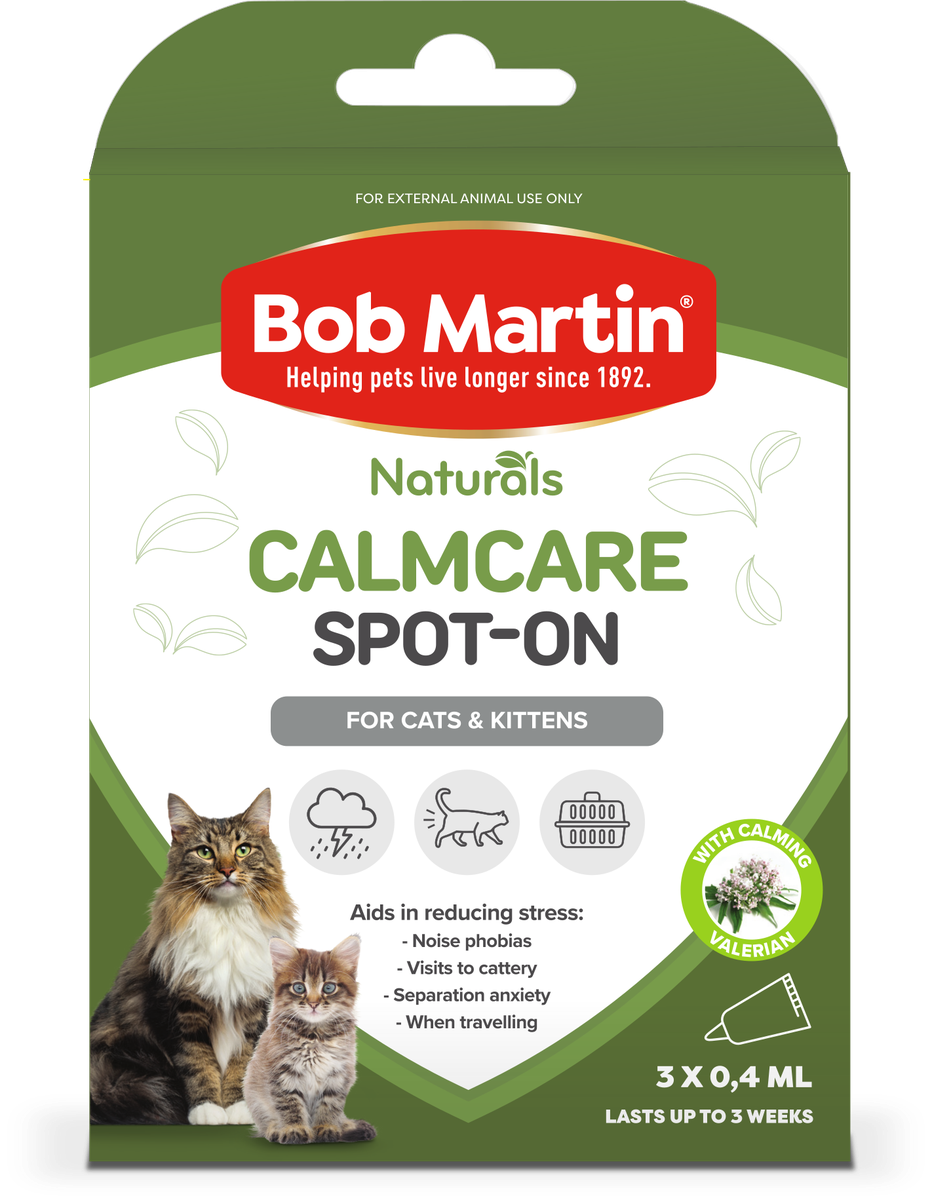 BOB MARTIN Naturals Calmcare Spot on for Cats & Kittens 3 x 0,4ml ...