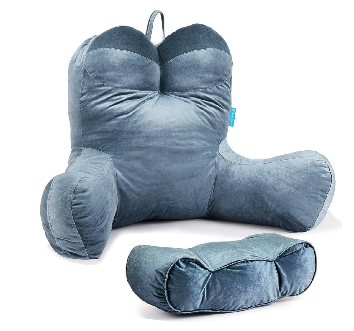 Simply Comfy Reading Pillow With Head Rest / Backrest Pillow With Arms ...