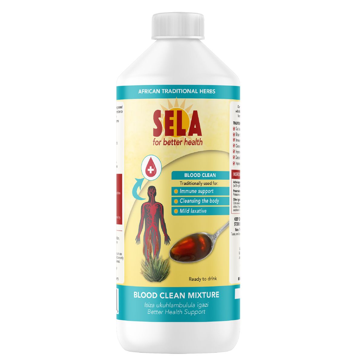 SELA Blood Clean Mixture Natural Herbs with Cape Aloe (500ml) | Shop ...