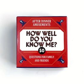 Mini Card Game for Family & Friends Gatherings- How Well Do You Know Me ...