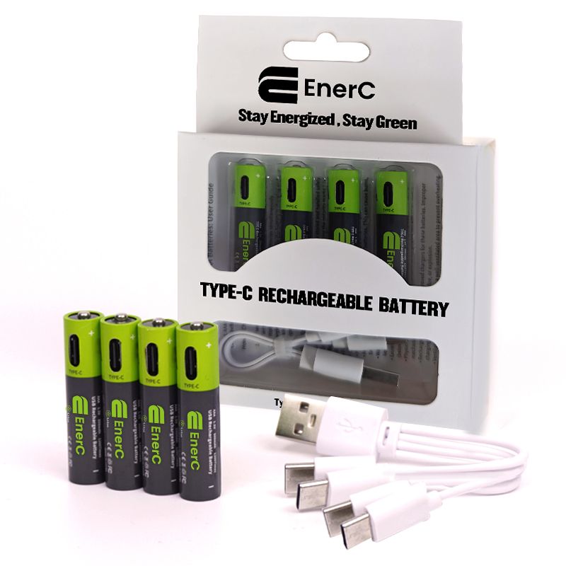 EnerC AAA Type C Rechargeable Battery 4 Pack | Shop Today. Get it ...