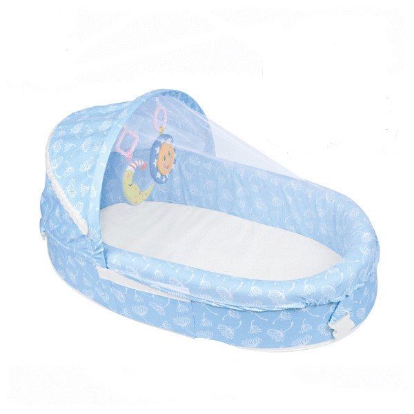 optic life Baby Travel Bassinet Foldable Baby Portable Bed - Blue ...