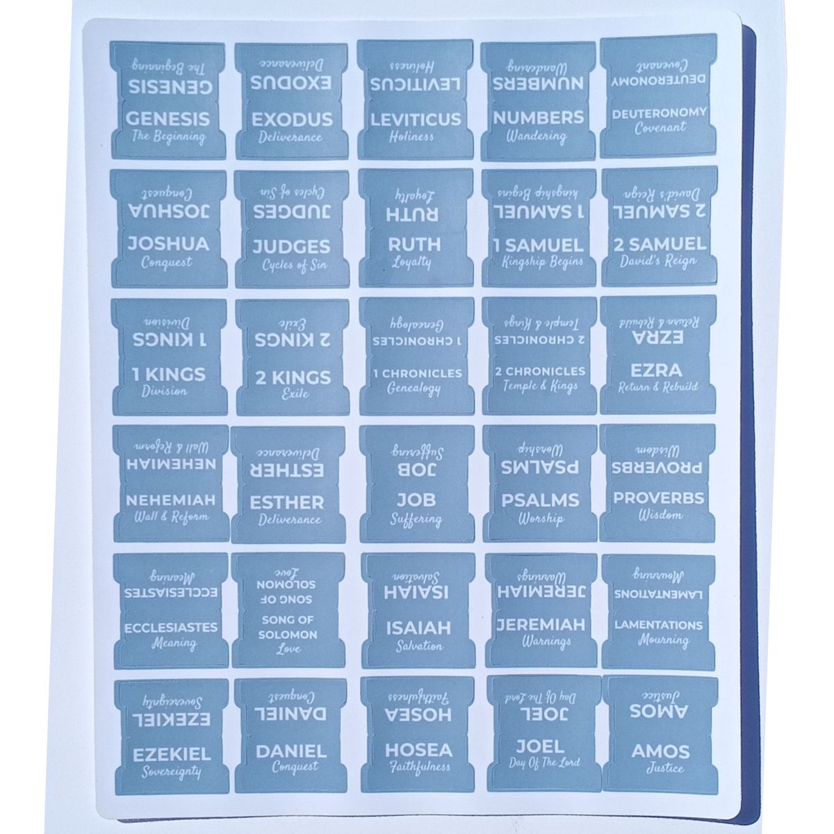 Blue Bible Tabs & Bible Reading Tracker Christian Stickers | Shop Today ...