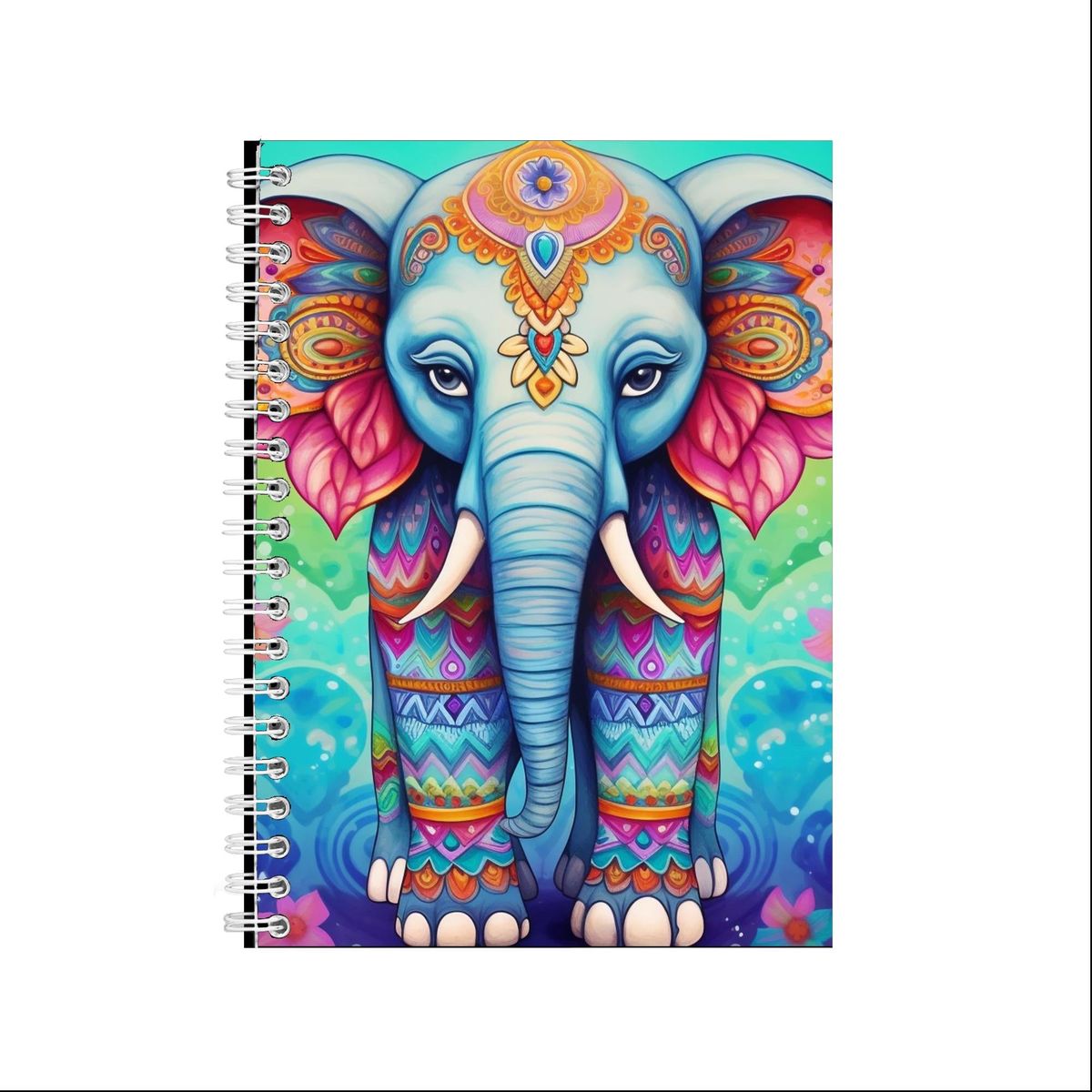 Decorated Elephant 4 A5 Spiral Notebook Gift Idea | Shop Today. Get it ...