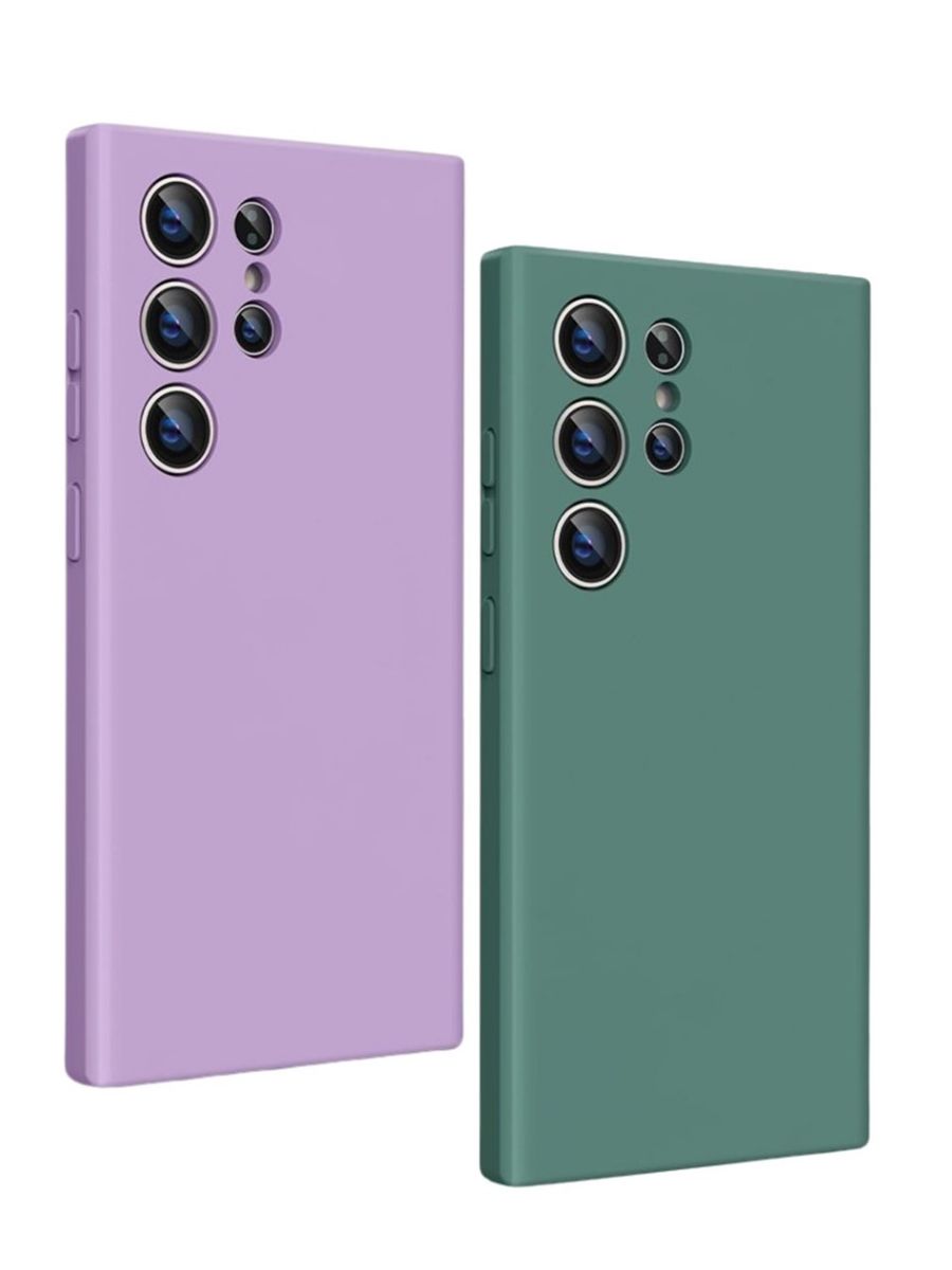Liquid Silicone Back Case For Samsung Galaxy S22Ultra - Green & Purple | Shop Today. Get it ...