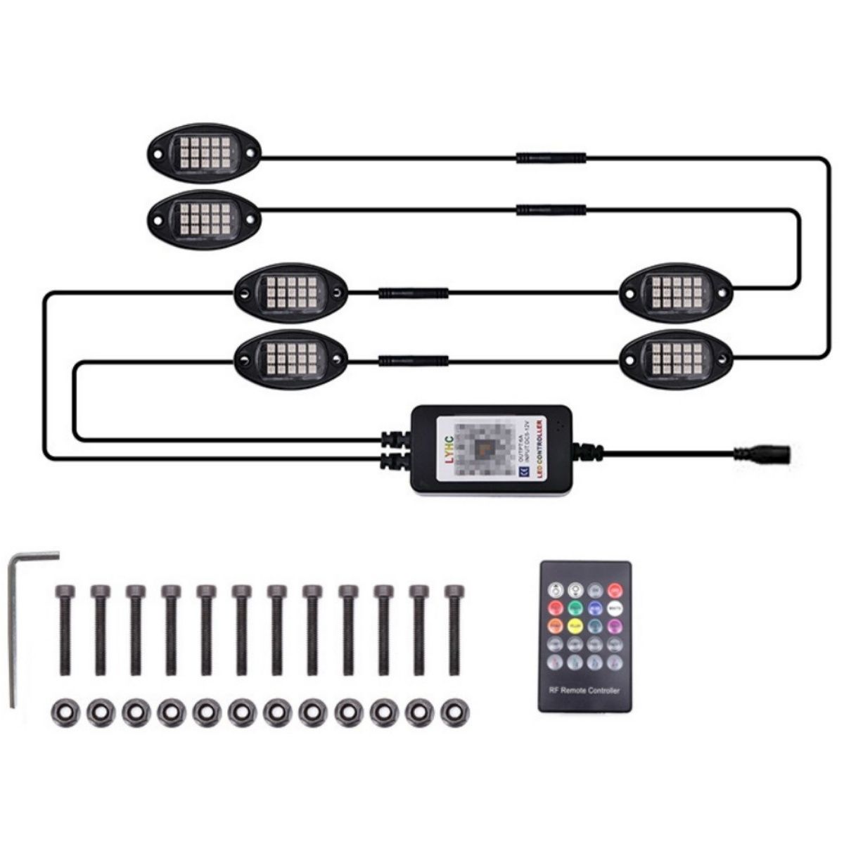 Lights Chassis Light APP+ RF Dual Control Off-Road Vehicle Atmosphere ...