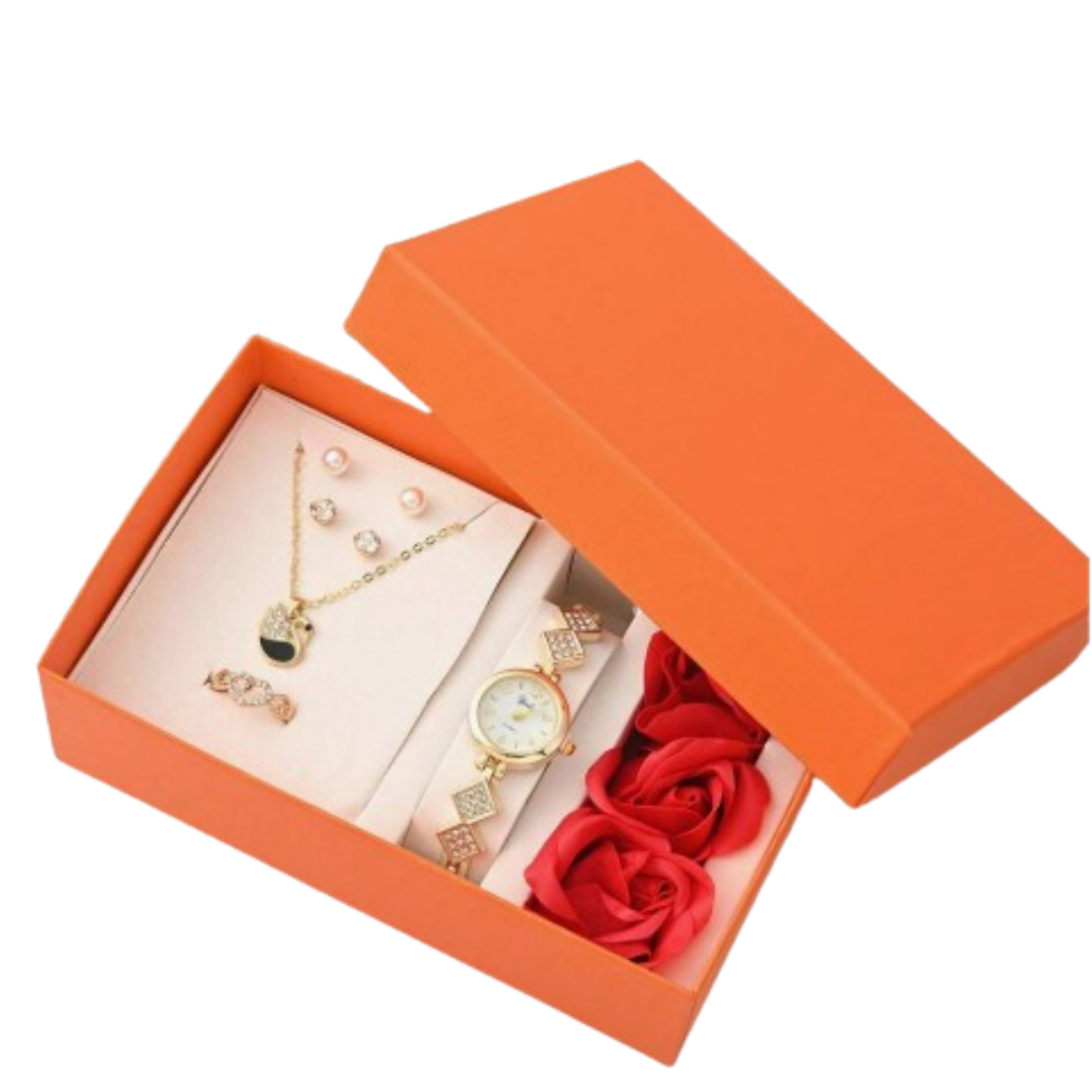 7 Piece Jewellery Box with Roses | Shop Today. Get it Tomorrow ...