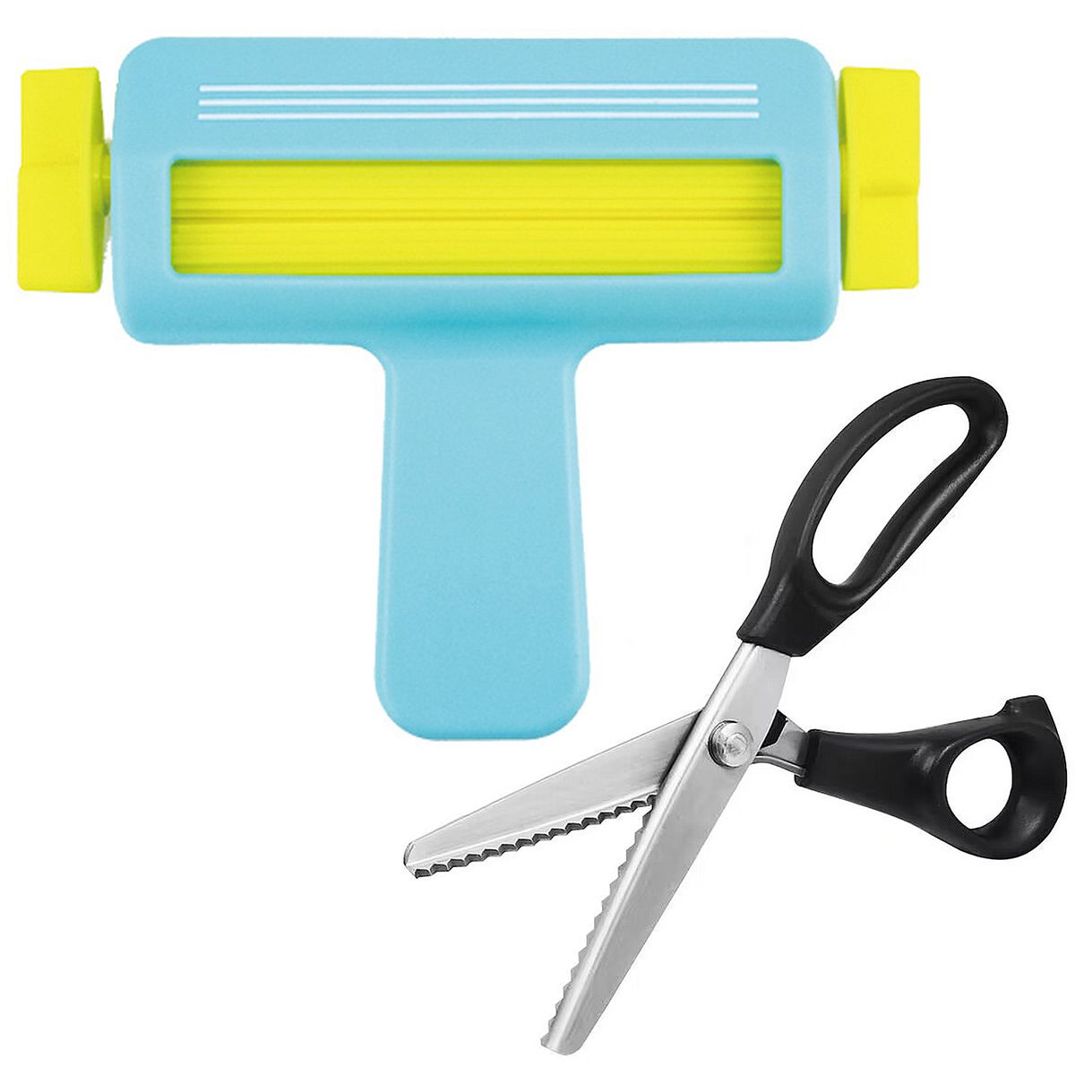 Paper Crimper Tool for Crafts& Zig-Zag Stainless Steel Scissors Combo ...