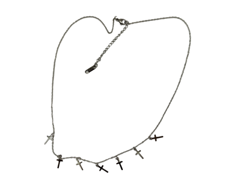 Fabulae Silver Crosses Chain Necklace, Sammy | Shop Today. Get it ...