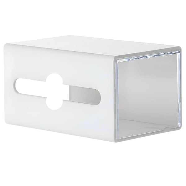 1-Piece Wall Mounted Multi-Purpose Sliding Storage Drawer - Transparent ...