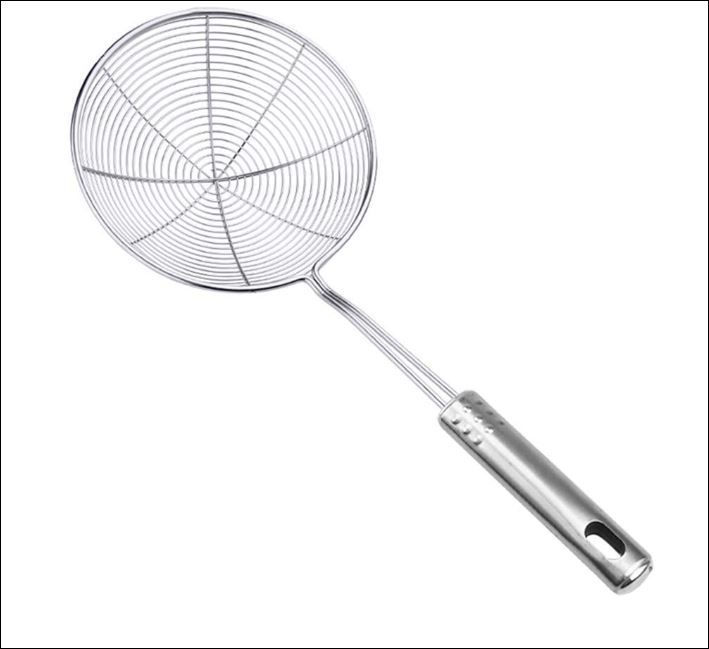 Stainless Steel Strainer Skimmer Colander 20cm | Shop Today. Get it ...