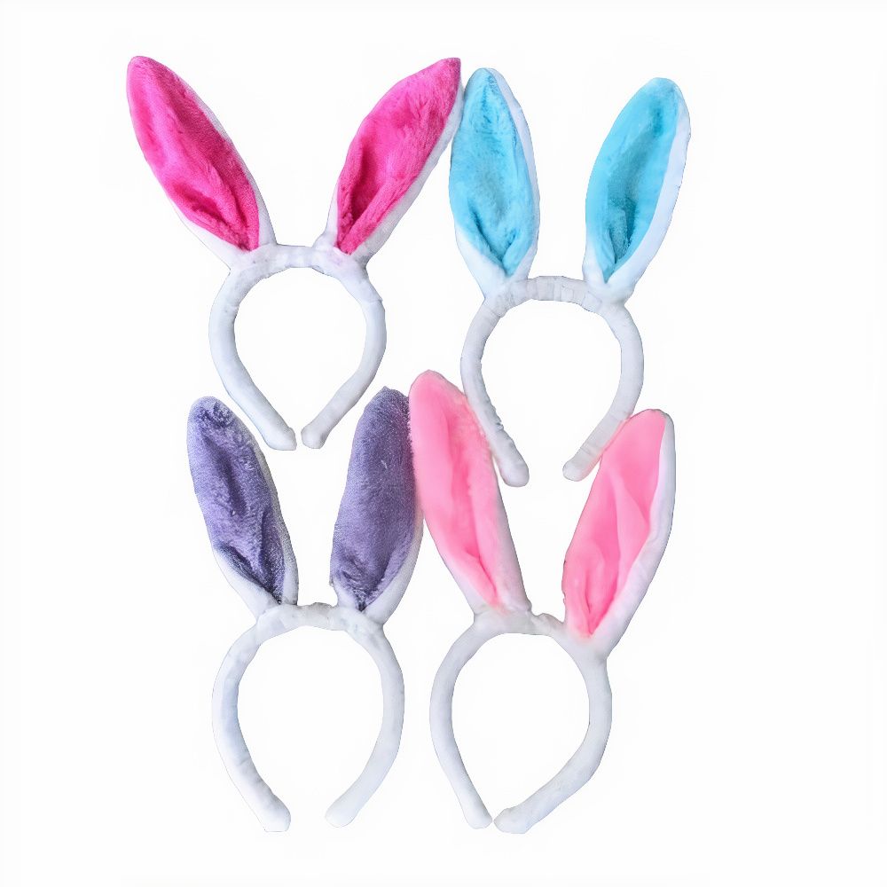 Bendable Bunny Rabbit Ears Head Bands - Alice Bands (Set of 4) | Shop ...