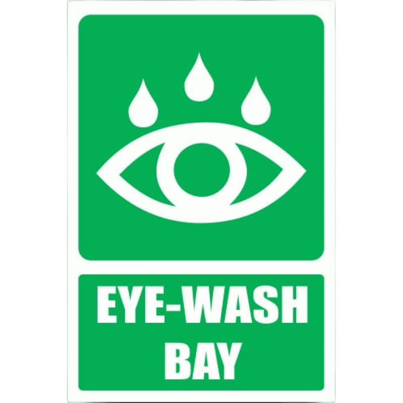 Eye Wash Bay Sign 440x440 On Abs | Shop Today. Get it Tomorrow ...