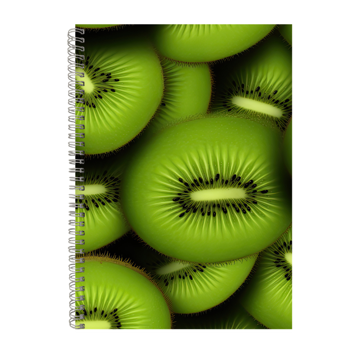 HD Kiwi A4 Notebook with Lines for Fruit Lovers Trendy Graphic Present ...