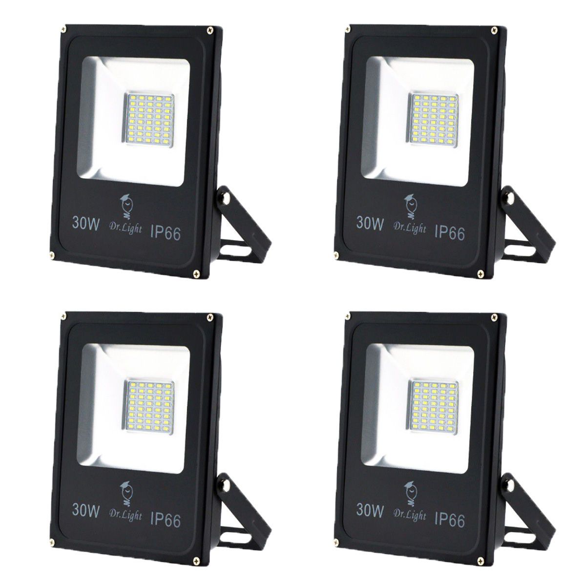 Set of 4 LED 30w SMD Flood Light Spot Light Outdoor Light | Shop Today ...